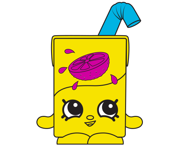 Shopkins #7-010 - Lucy Juice Box - a Common Shopkin